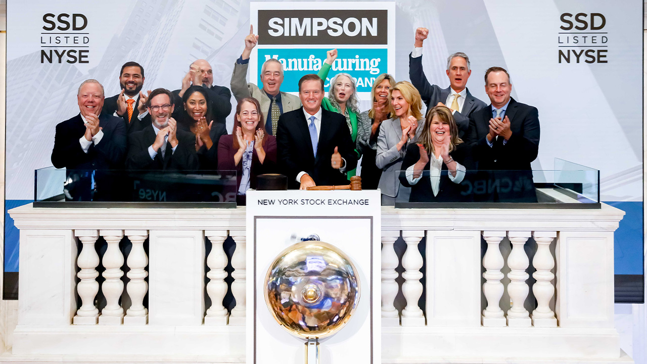 Simpson Manufacturing Co. celebrates 30 years as a public company | LBM ...