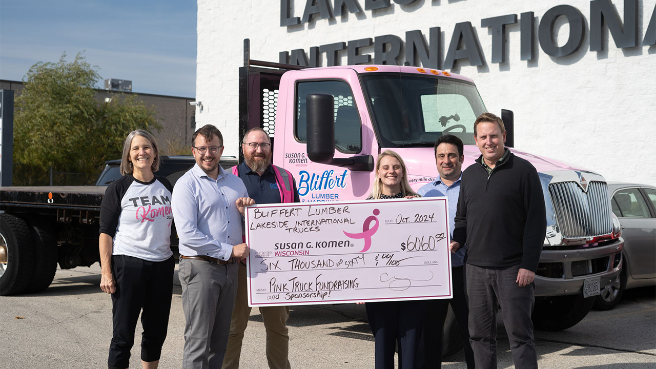 Bliffert Lumber makes donation to Susan G. Komen | LBM Journal