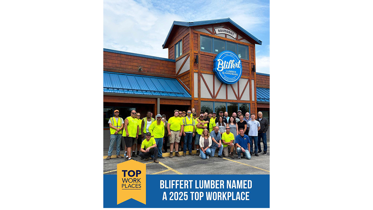 Bliffert Lumber Named Top Workplace | LBM Journal