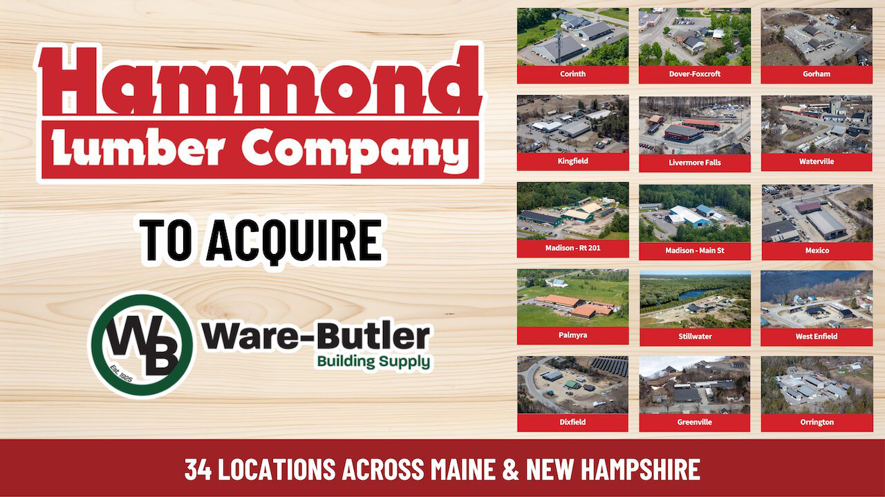 Hammond Lumber Company to Acquire Ware-Butler Building Supply | LBM Journal